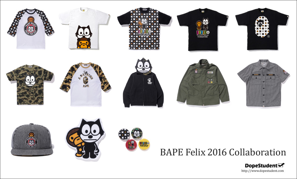 BAPE Felix Cartoon 2016 Collaboration | Dopestudent