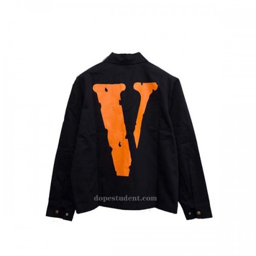 Vlone Basic Black Collar Jacket | Dopestudent