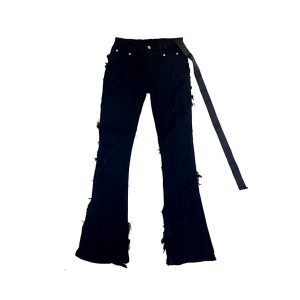 Rick Owens Drkshdw Ripped Flare Jeans | Dopestudent